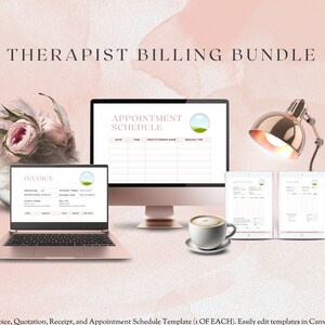 Therapist Billing Template Bundle, Invoice, Quotation, Receipt ...