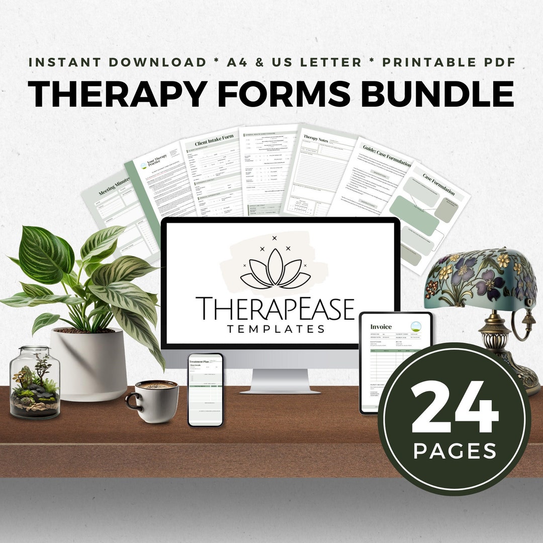 Counseling Forms & Paperwork Bundle, Therapist Paperwork Bundle, Forms ...