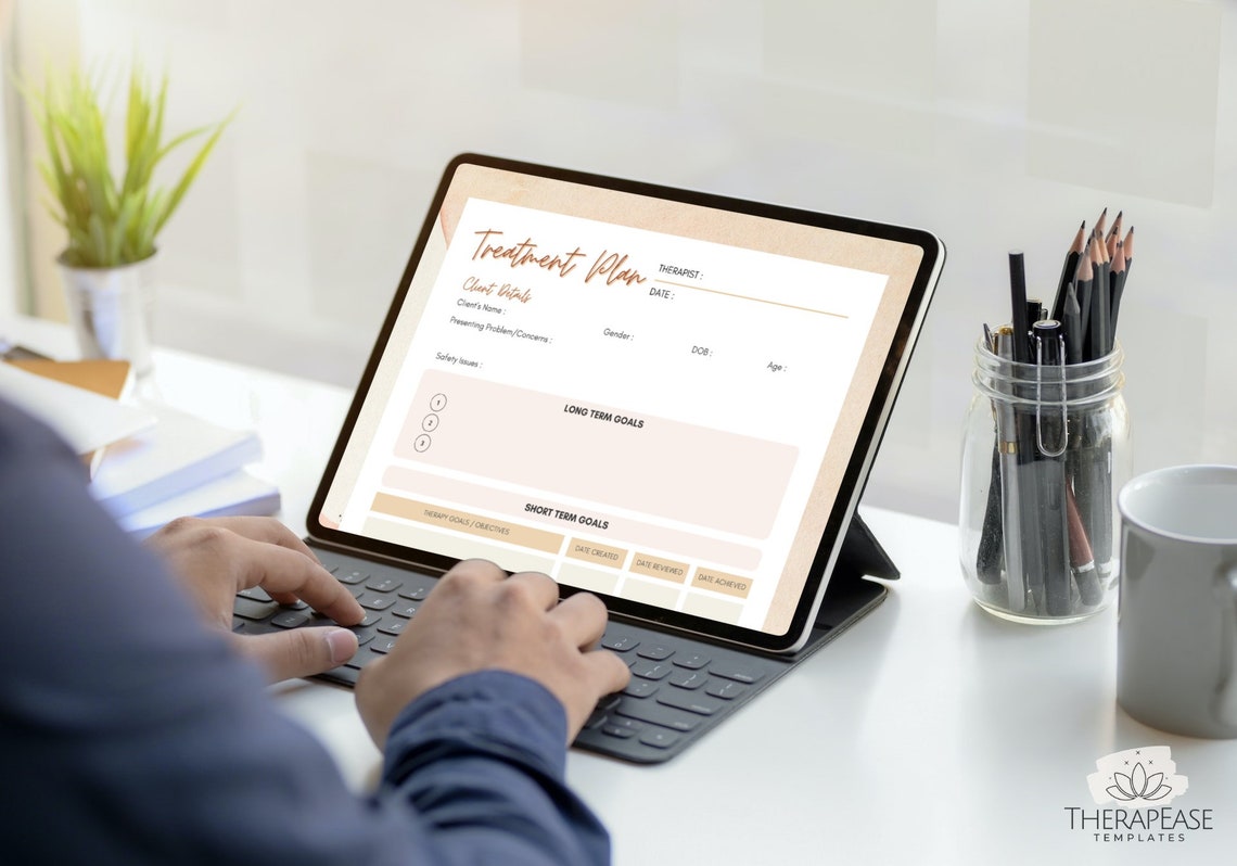 Client Treatment Plan, Digital Template for Psychologists & Therapists ...