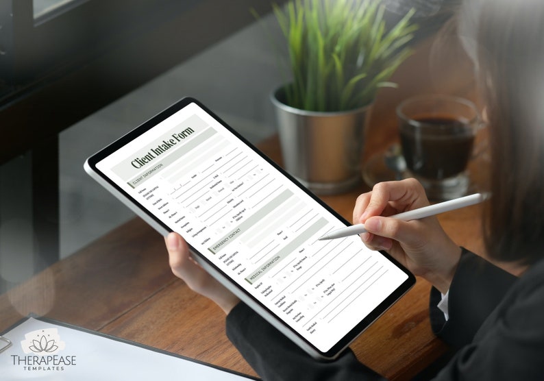 Client Intake Form Digital Template, Therapy Signup Form, Therapy ...