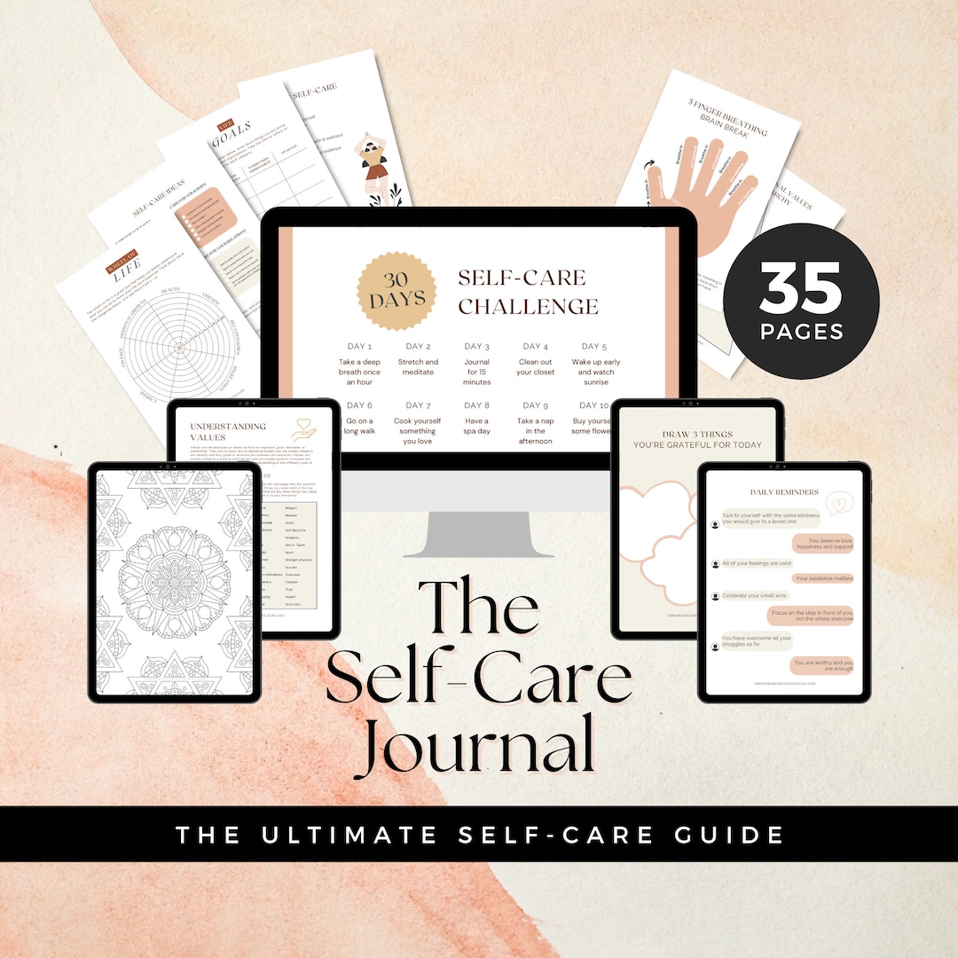 The Self-care Journal, Self-care Digital Workbook, Self-care Journaling ...