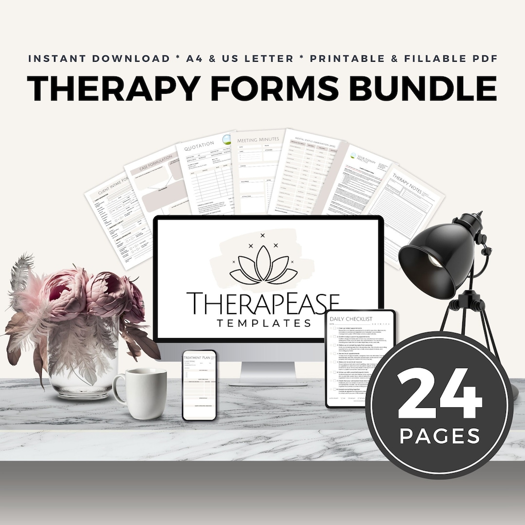 Counseling Forms & Paperwork Bundle, Therapist Paperwork Bundle, Forms ...