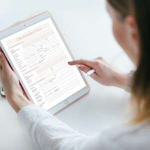 Client Intake Form Digital Template, Therapy Signup Form, Therapy ...