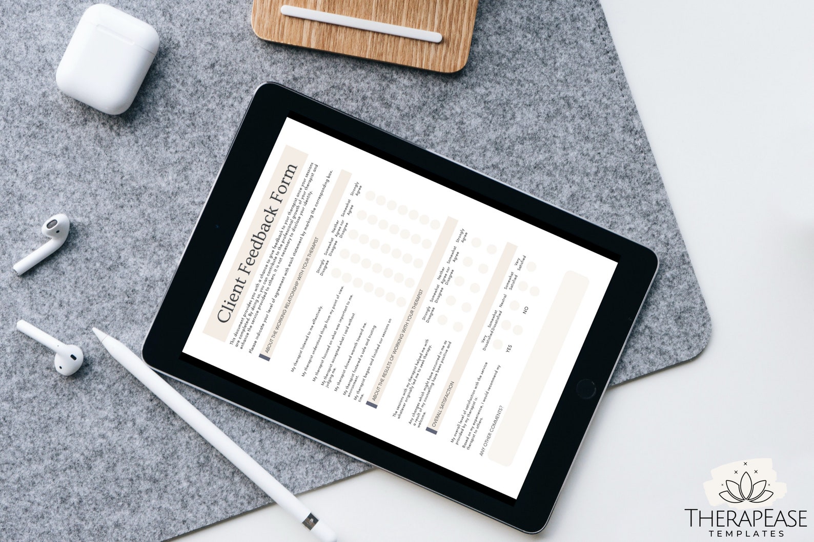Client Feedback Form Template, Printable Forms for Therapists ...