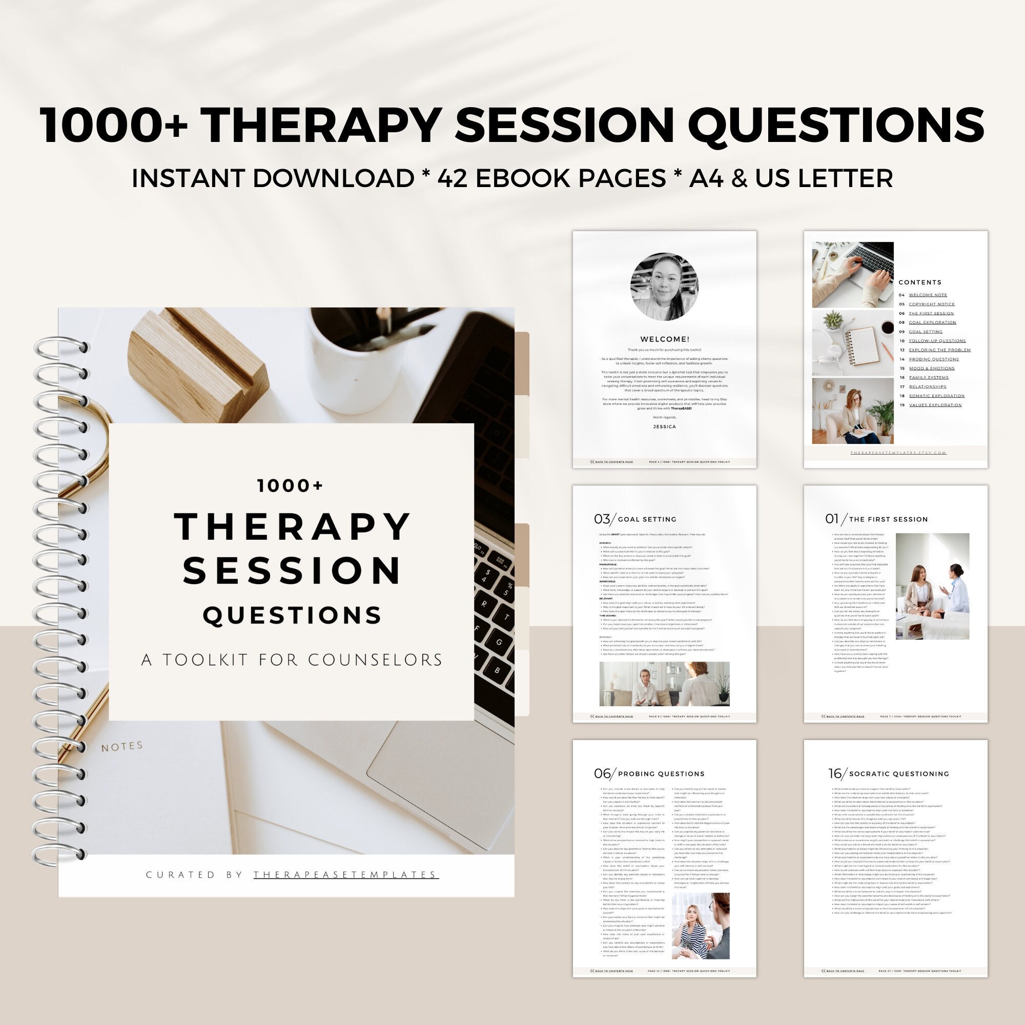 Therapy Session Questions, Therapy Interventions, Tools & Cheat Sheets ...