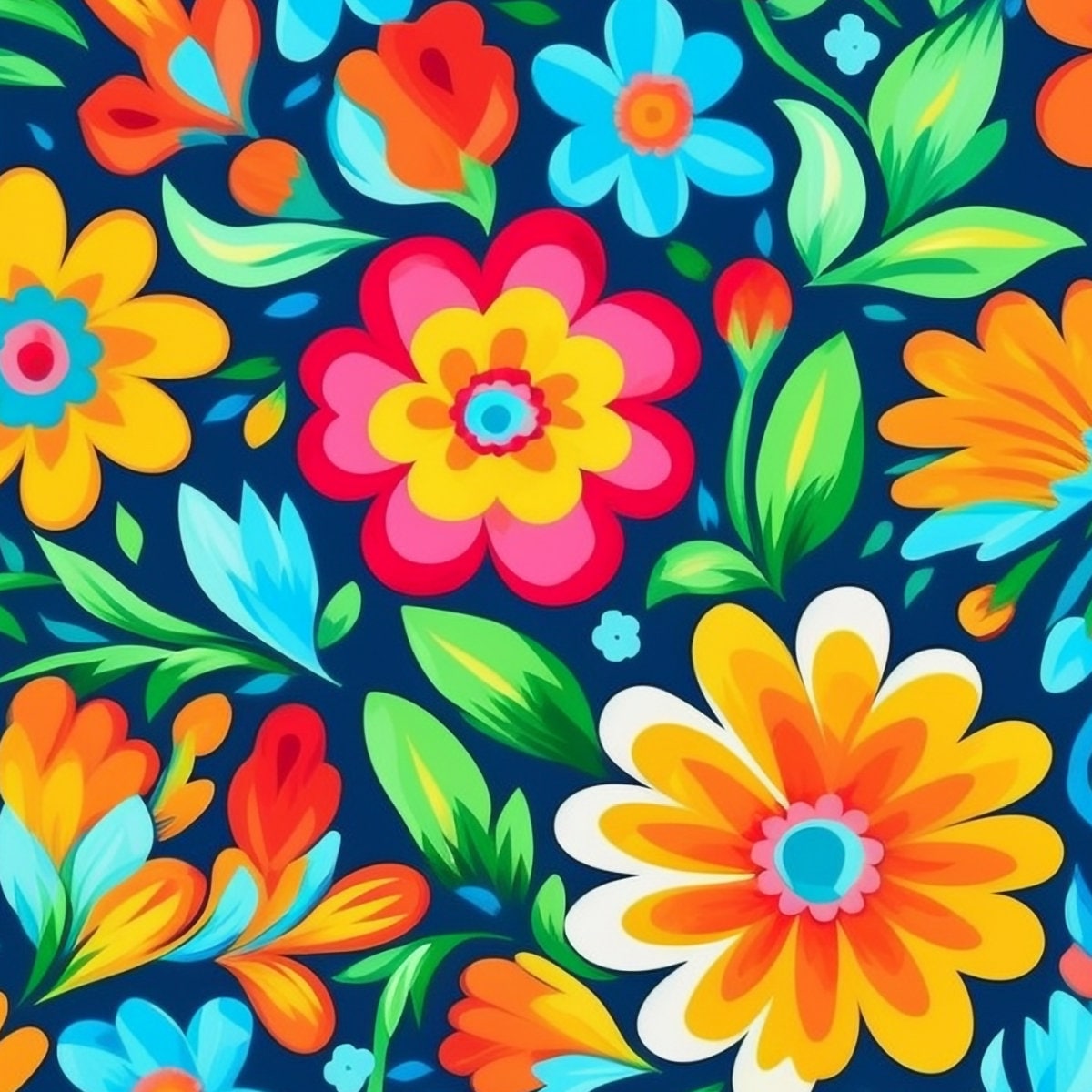 Mexican Floral Patterns 12 PNG Bundle Seamless Pattern - Etsy