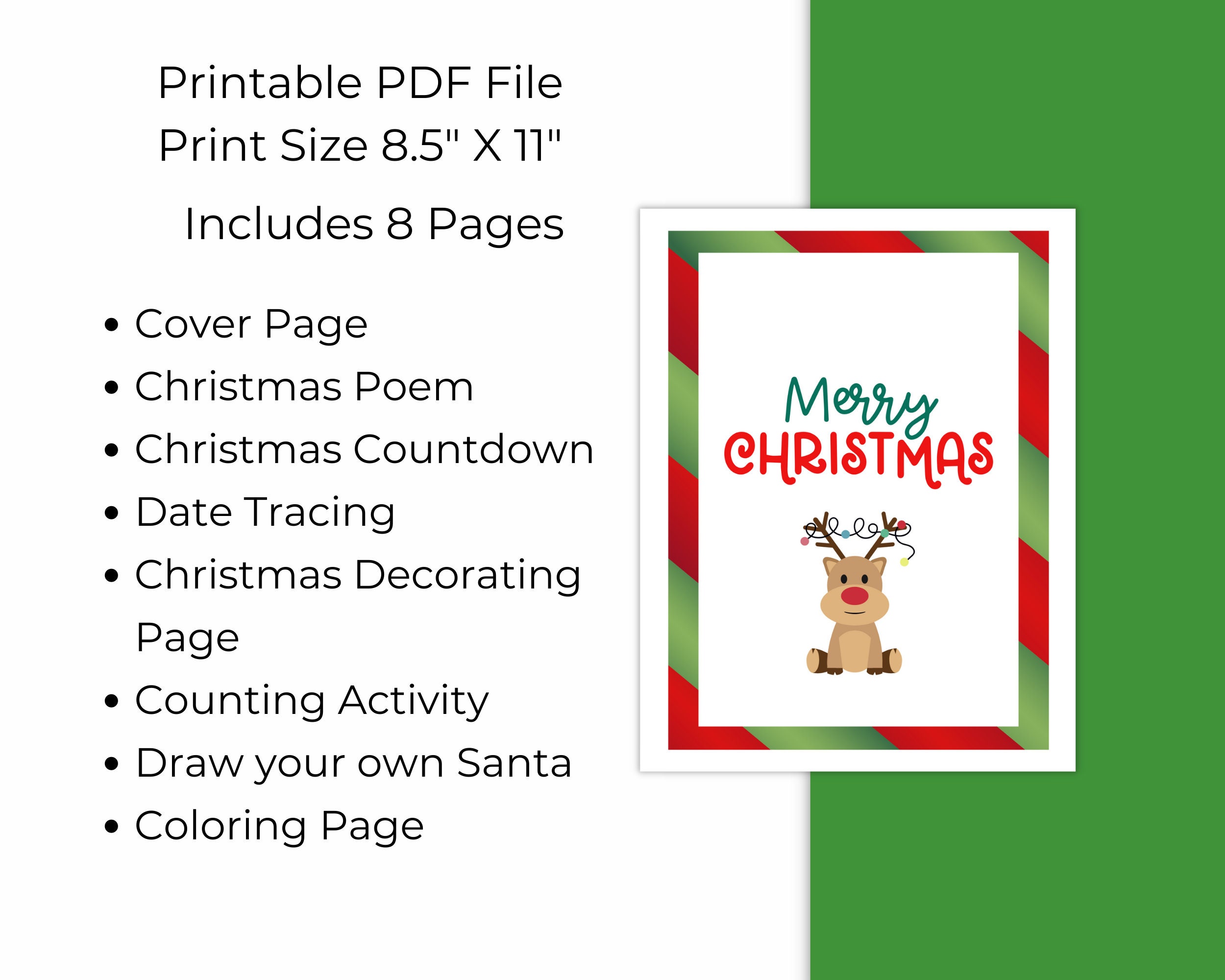 Christmas Morning Menu Pages, Holiday Morning Menu - Etsy