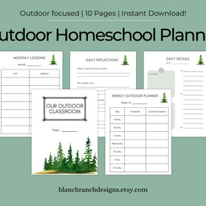 Outdoor Homeschool Planner, Homeschool Planner - Etsy