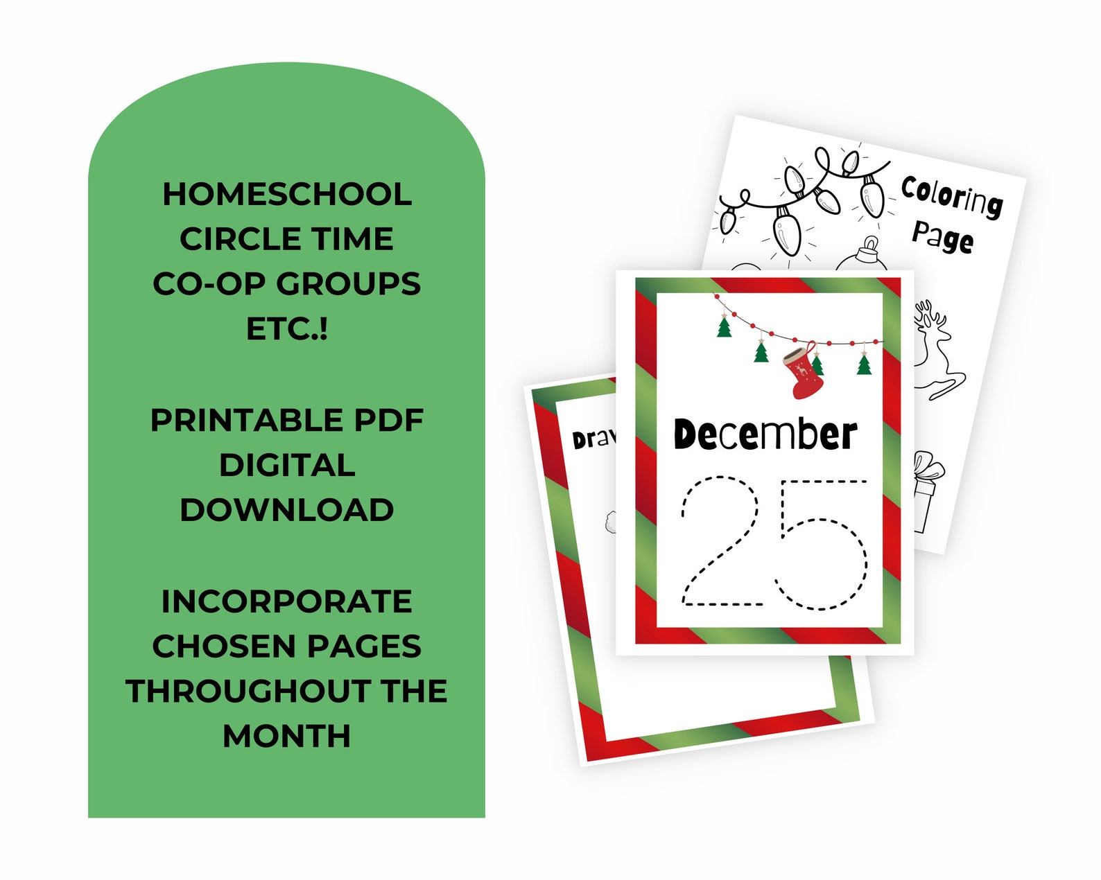 Christmas Morning Menu Pages, Holiday Morning Menu - Etsy