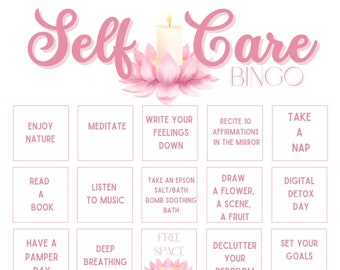 Self-care Bingo Digital Printable. - Etsy