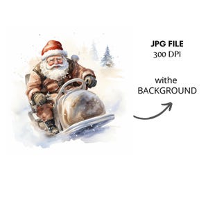 Christmas Santa Claus Snowcat Clipart, Bundle 15 High Quality Png ...