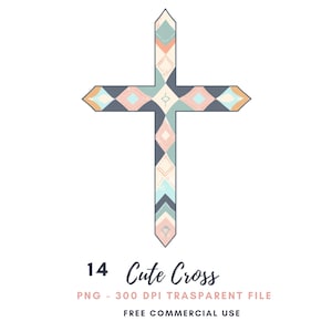 Cross Clipart Bundle 14 High Quality Png,pastel Cross Logo Vector ...
