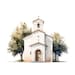 Italian Church Clipart Png,bundle 12 High Quality,watercolor Church ...