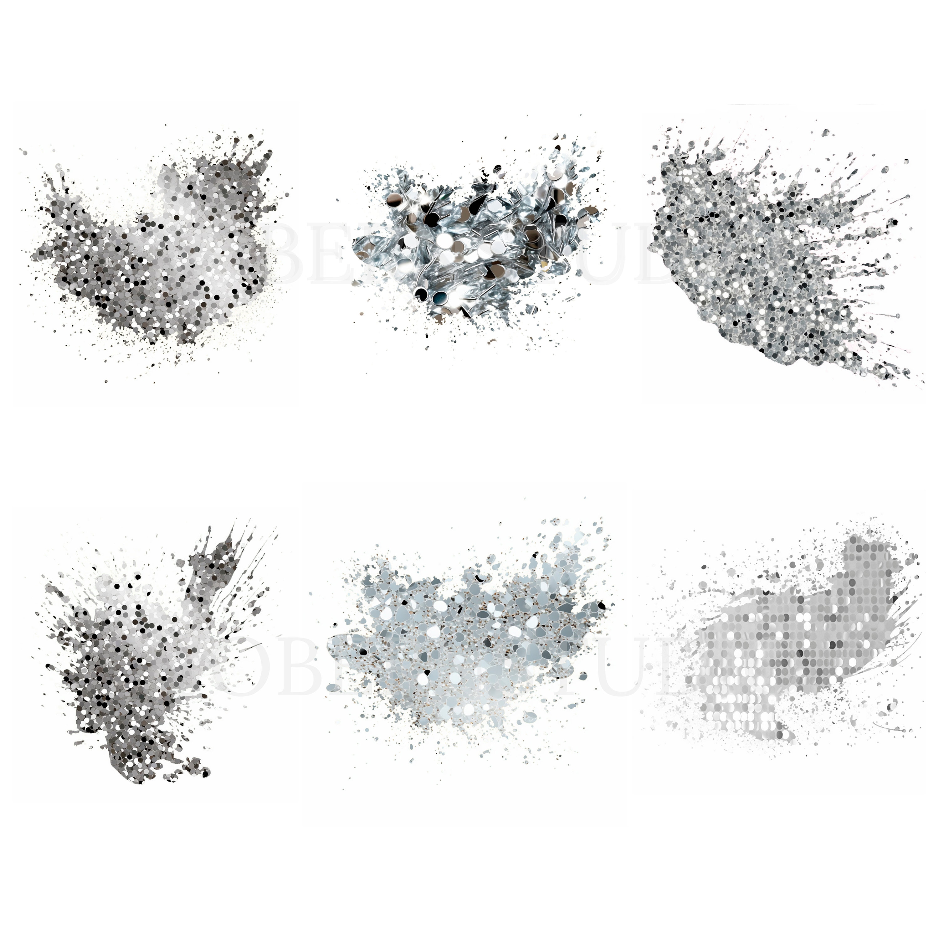 Silver Glitter Color Splash Clipart Png,bundle 15 High Quality Jpg ...