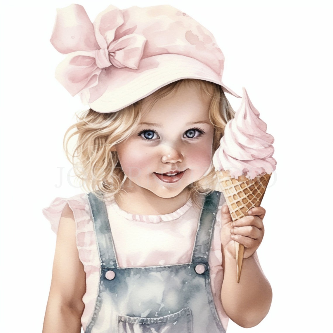Watercolor Retro Baby Ice Cream Clipart Png,bundle 15 High Quality ...