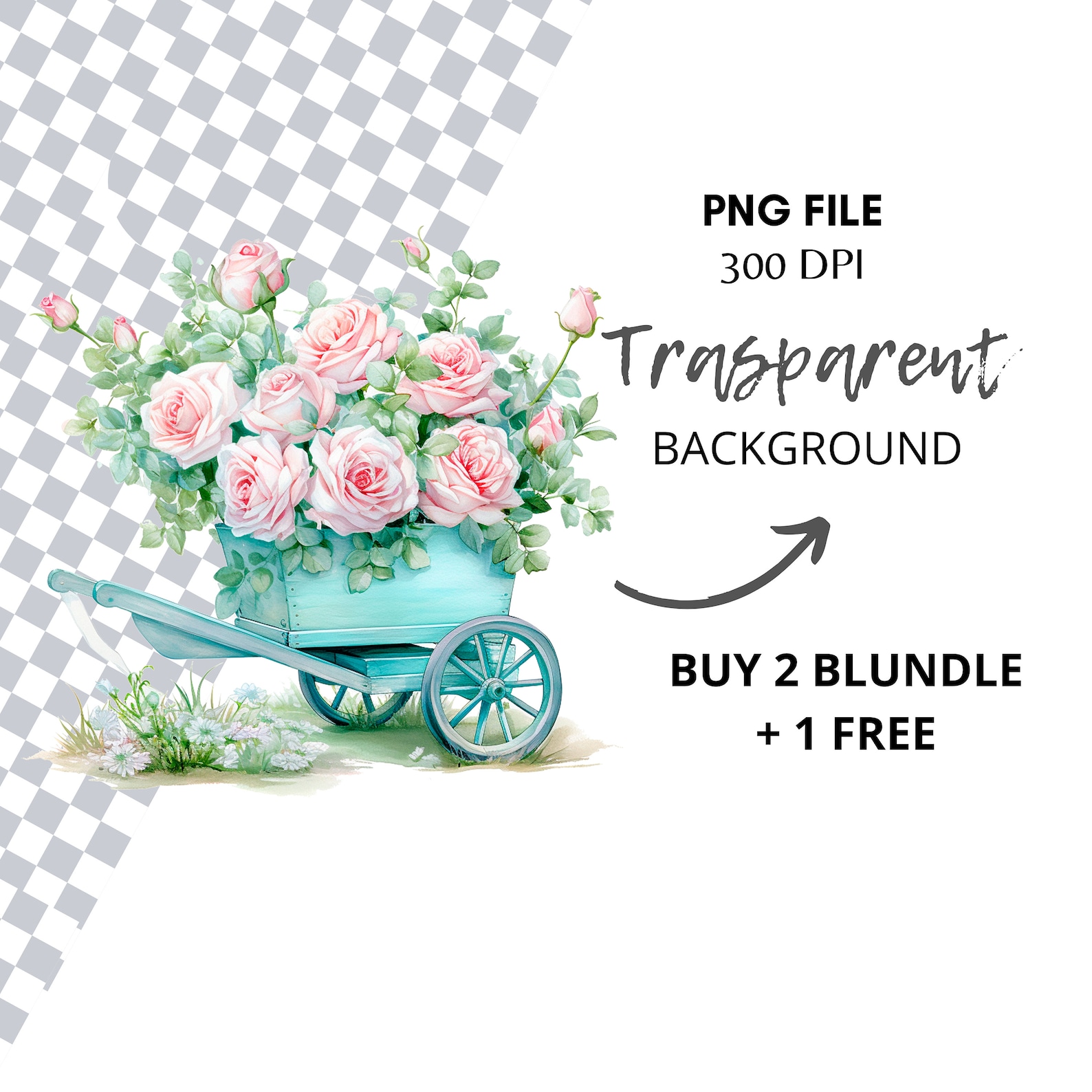 Shabby Chic Garden Clipart Bundle 15 High Quality Png,pink Flower ...