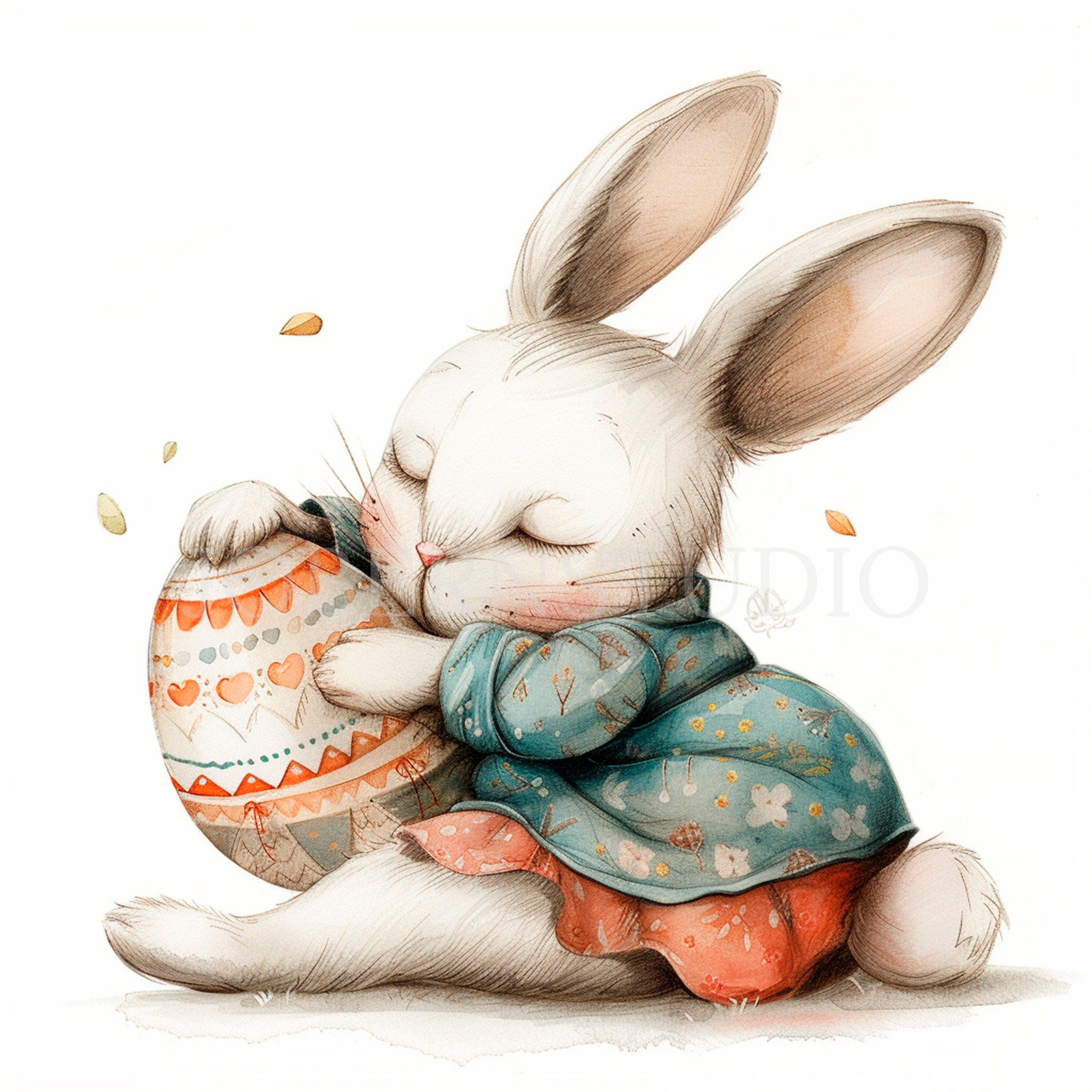 Easter Bunny Clipart PNG Bundle 11 High Quality, Pastel Easter ...