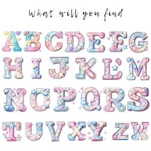 Cute Alphabet Letter Clipart Bundle 26 High Quality Png,watercolor Baby ...