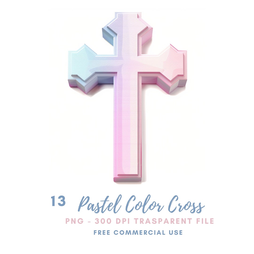 Pink Cross Clipart Bundle 13 High Quality Png,cross Watercolor ...