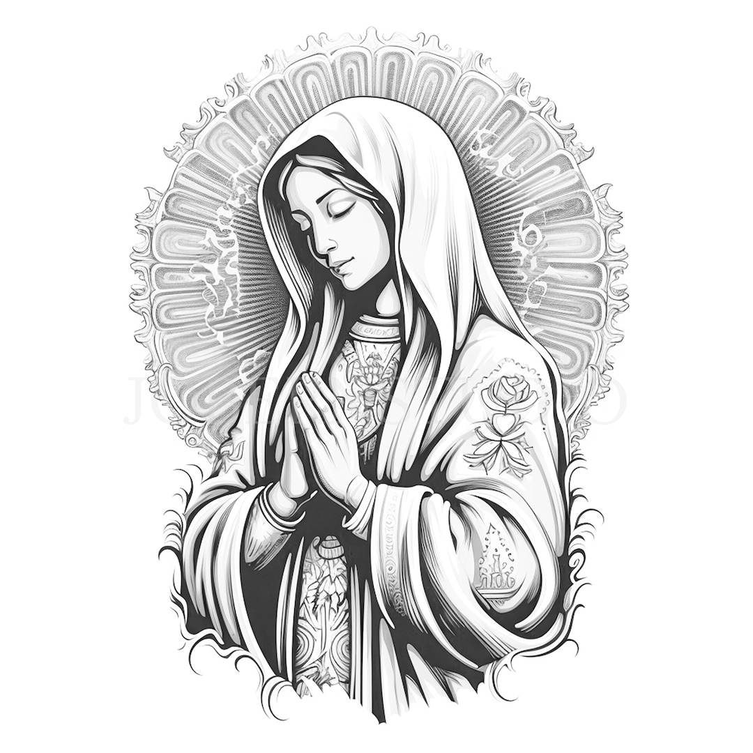 Virgin Mary Clipart,bundle 11 High Quality Png,holy Mary,printable ...