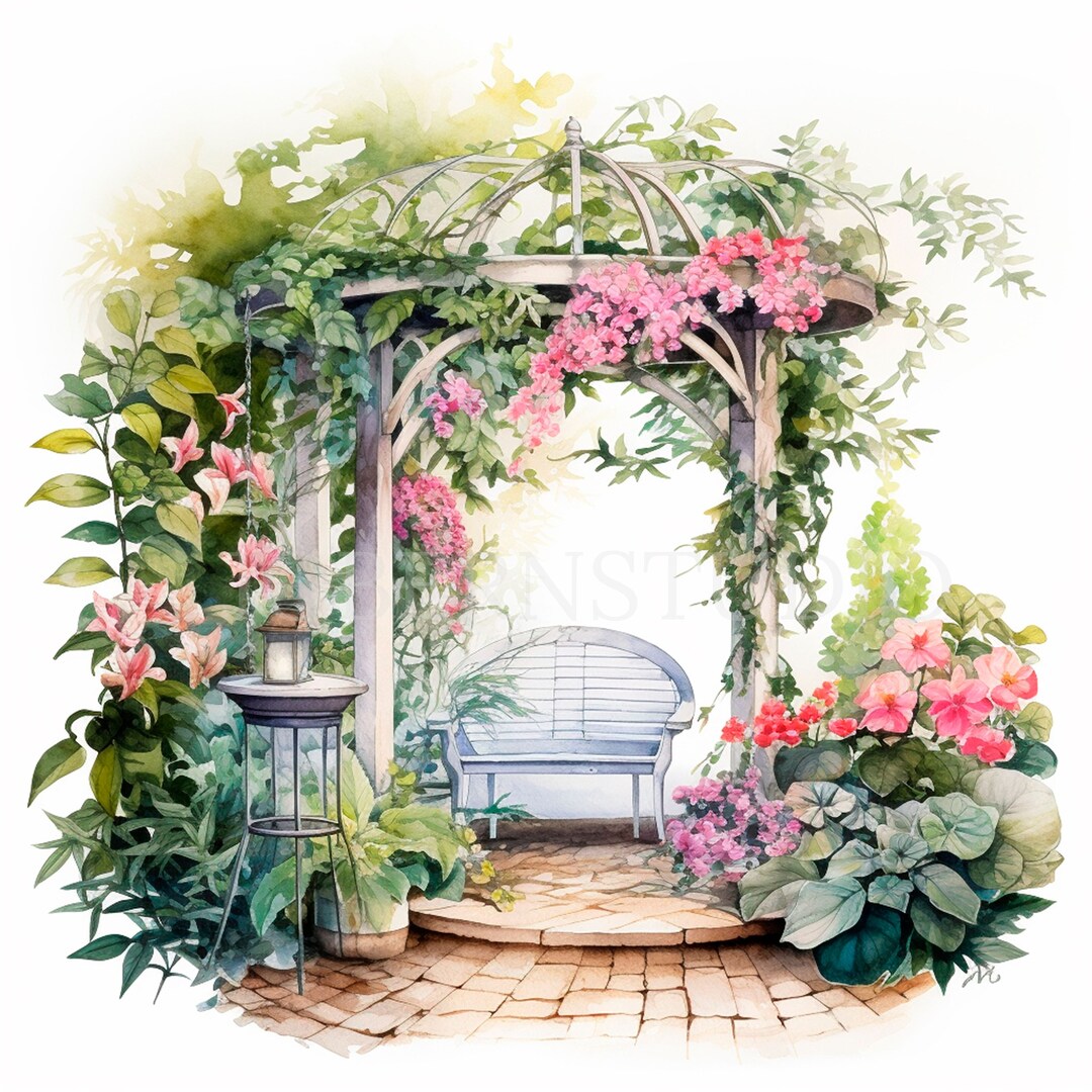Secret Garden Clipart Png,bundle 15 High Quality,landscape Garden ...