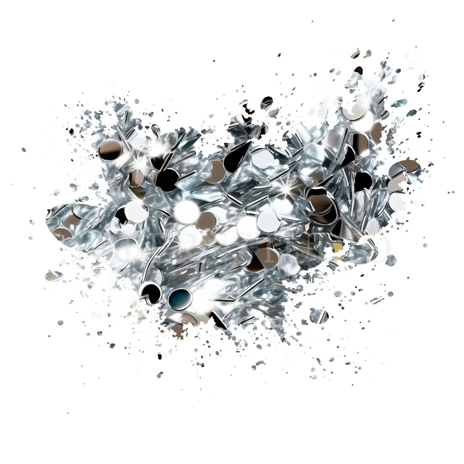 Silver Glitter Color Splash Clipart Png,bundle 15 High Quality Jpg ...