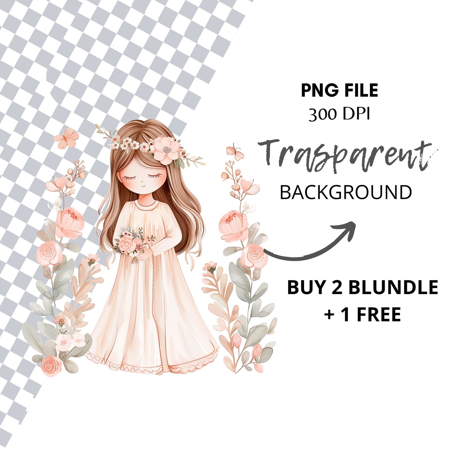 First Communion Clipart Png,bundle 17 High Quality,pink Girl Praying ...