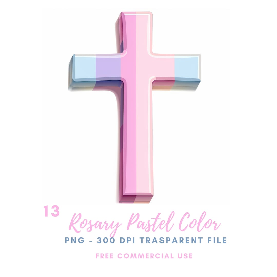 Pink Cross Clipart Bundle 13 High Quality Png,cross Watercolor ...