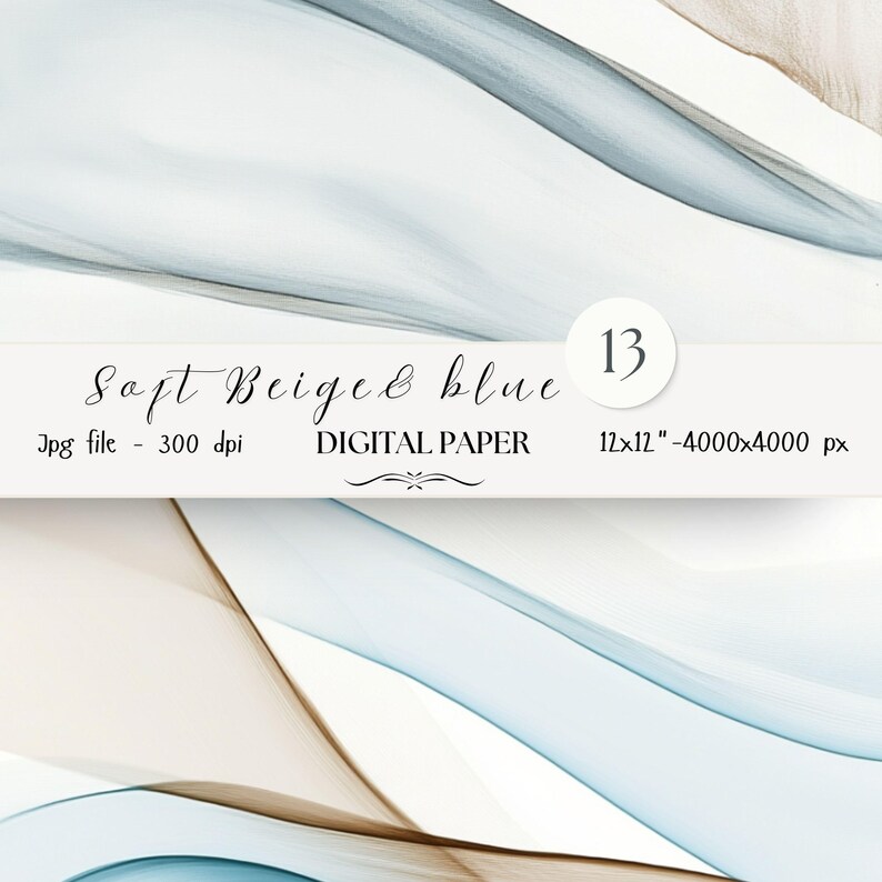 Abstract Digital Paper Pack -13 Soft Color Scrapbook Junk Journal ...