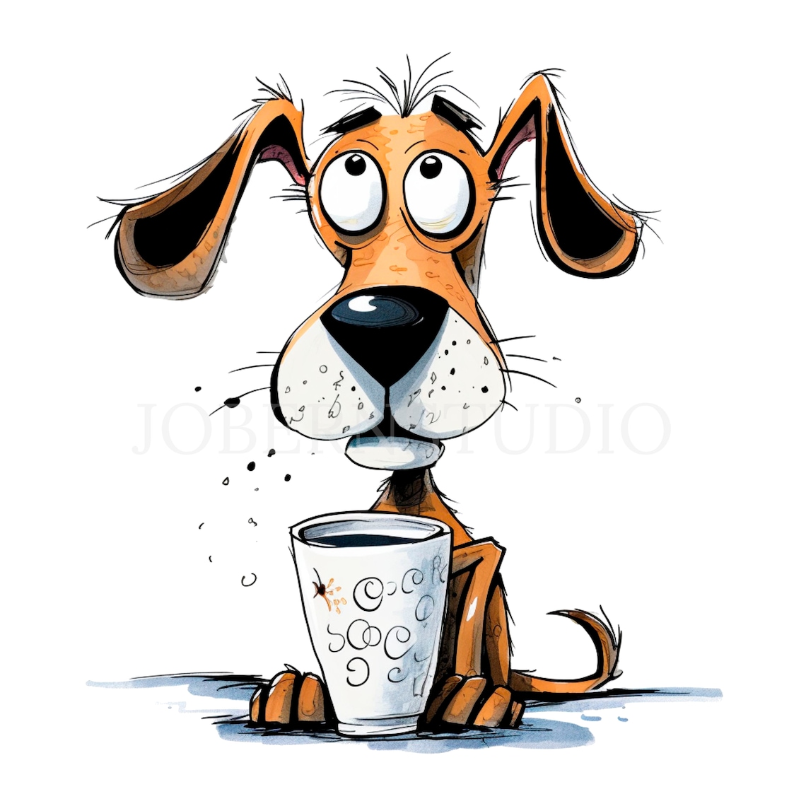 Crazy Dog Clipart PNG Bundle 15 High Quality Jpg,funny Grumpy Dogs ...