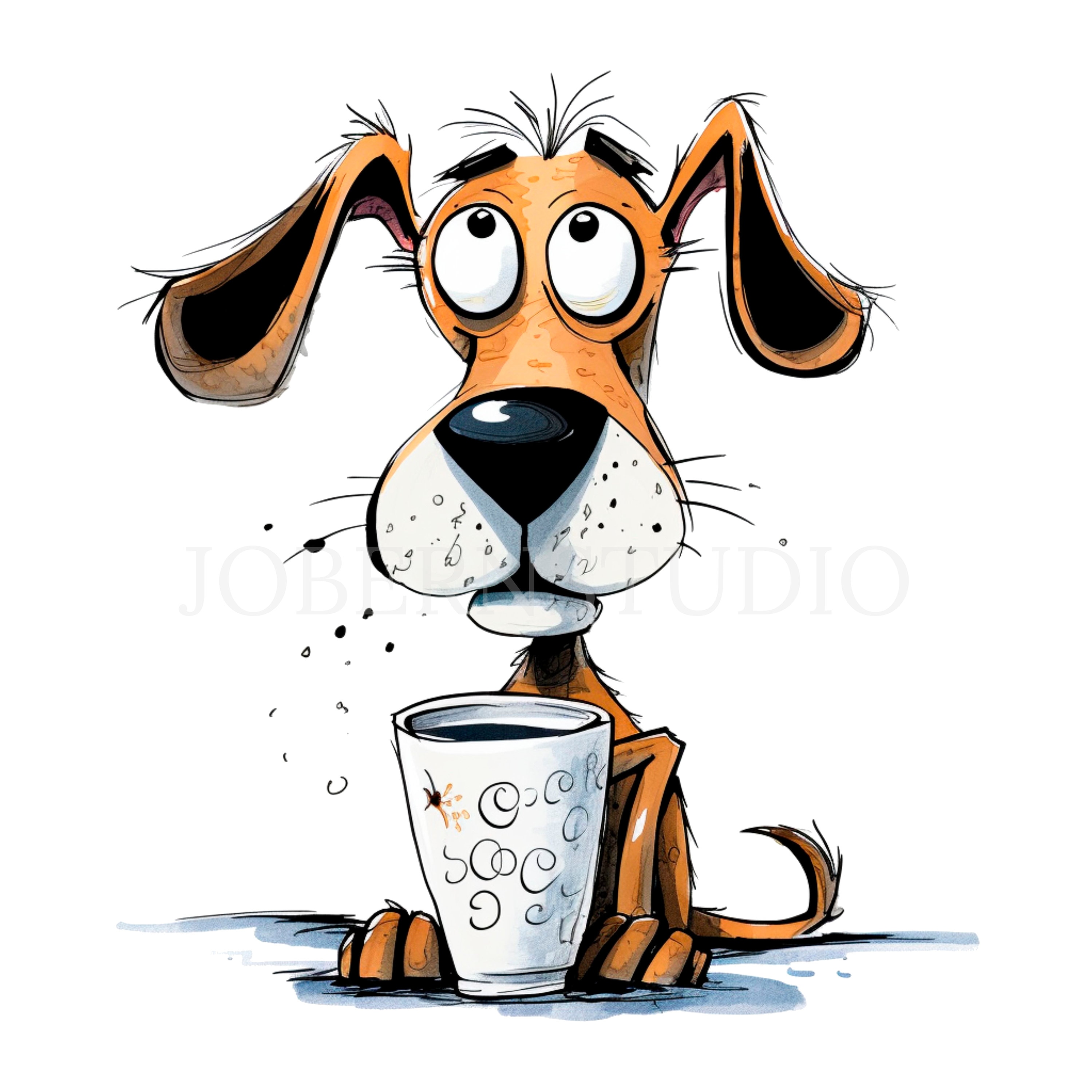 Crazy Dog Clipart PNG Bundle 15 High Quality Jpg,funny Grumpy Dogs ...