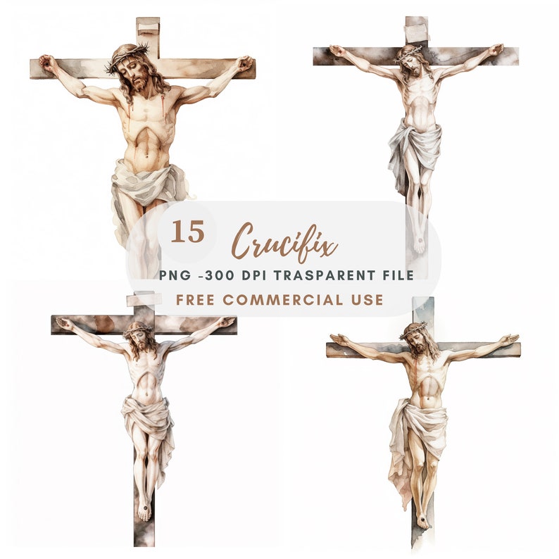 Crucifix Cross Clipart Bundle 15 High Quality Png,cross Crucifix Jesus ...