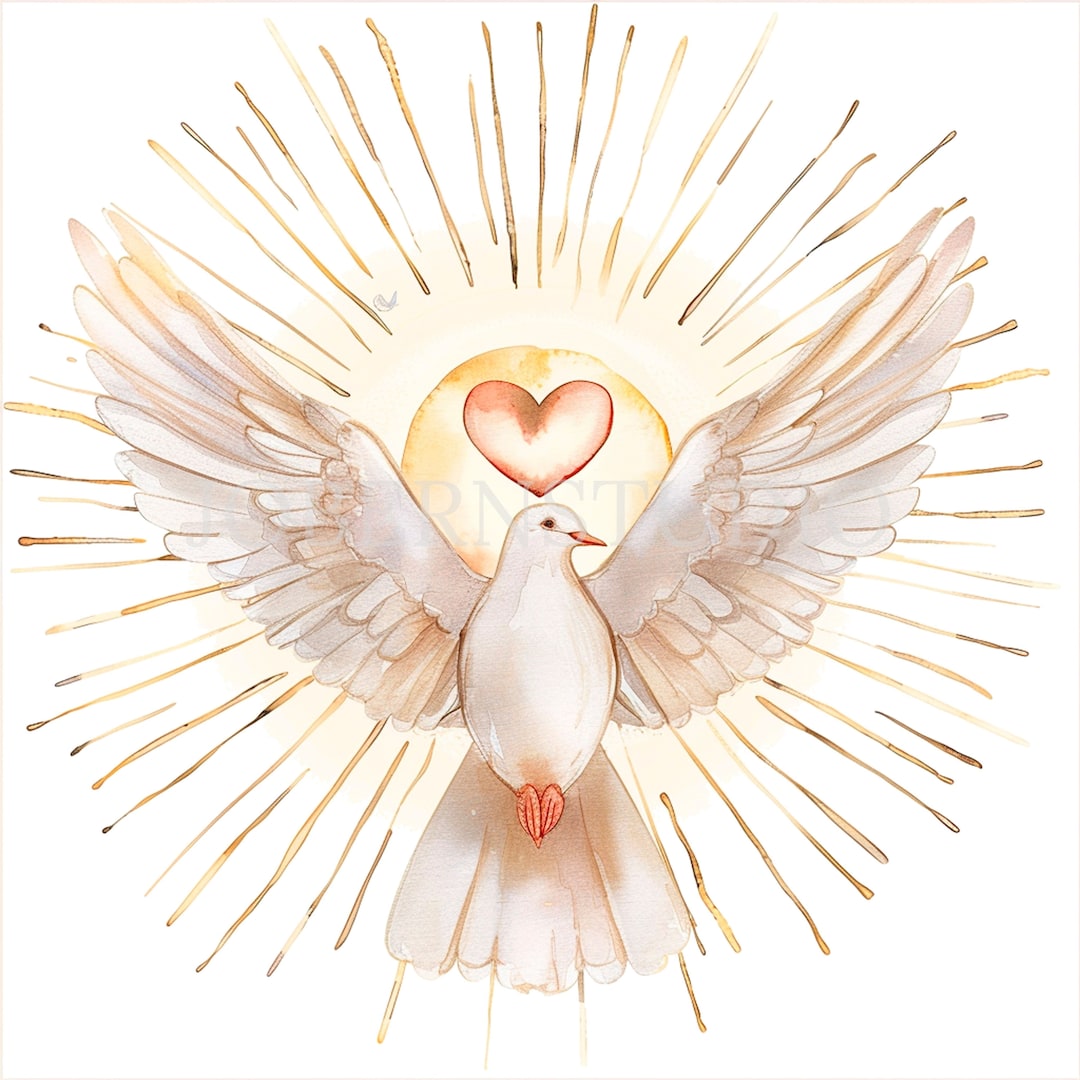 Holy Spirit Clipart Bundle 15 High Quality Png,watercolor Dove of ...