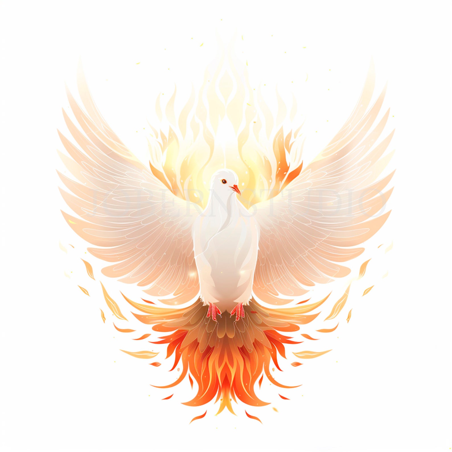Holy Spirit Clipart Bundle 12 High Quality Png,watercolor Dove of ...