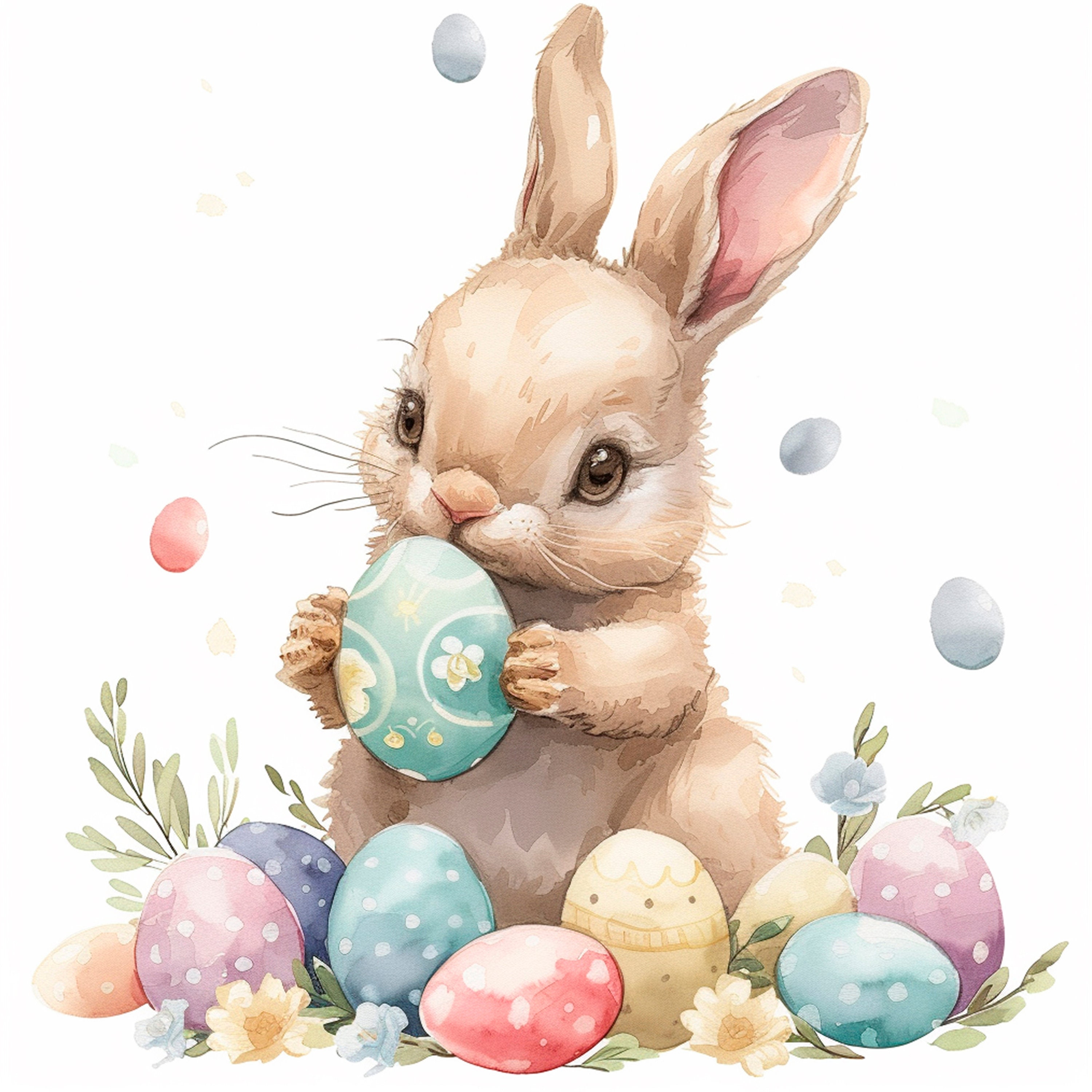 Easter Bunny Clipart PNG Bundle 13 High Quality, Pastel Easter ...