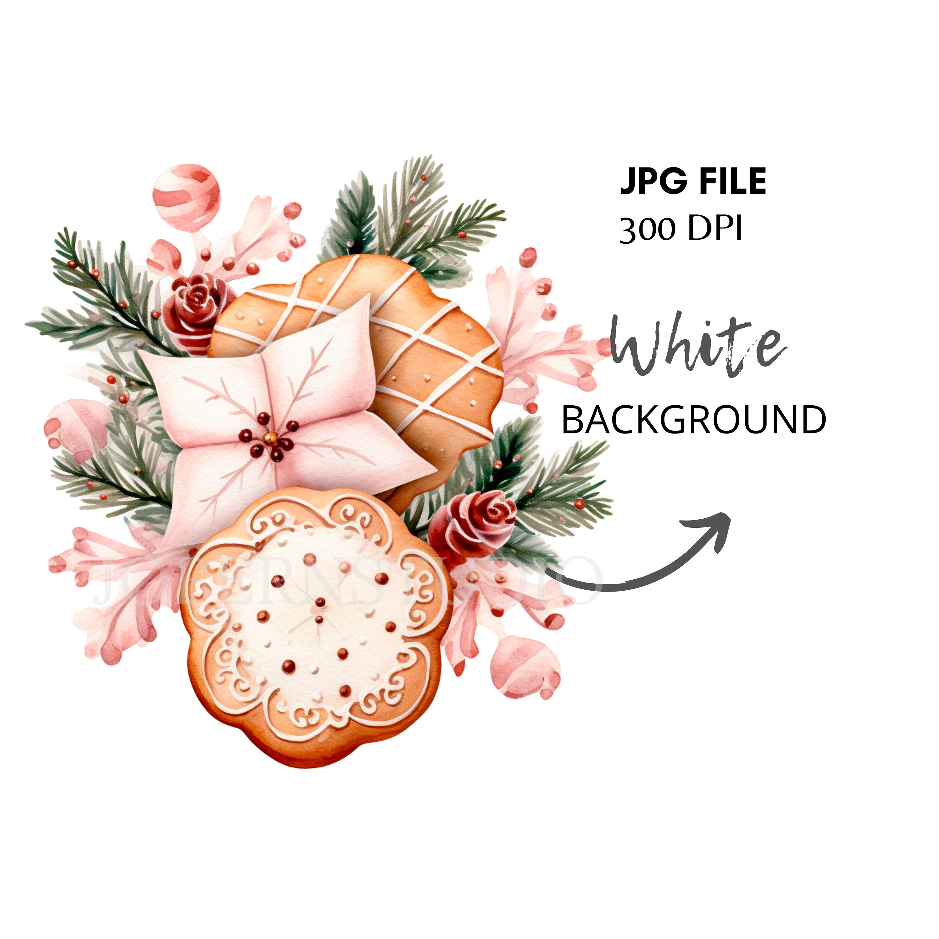 Christmas Cookies Clipart Bundle 15 High Quality - Etsy