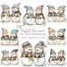 Watercolor Christmas Snowman Clipart Png,bundle 12 High Quality ...