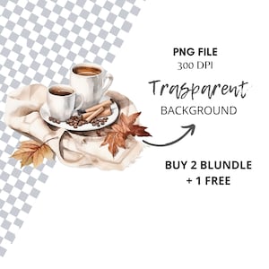 Cozy Winter Coffee Clipart Png,bundle 15 High Quality Jpg,watercolor ...