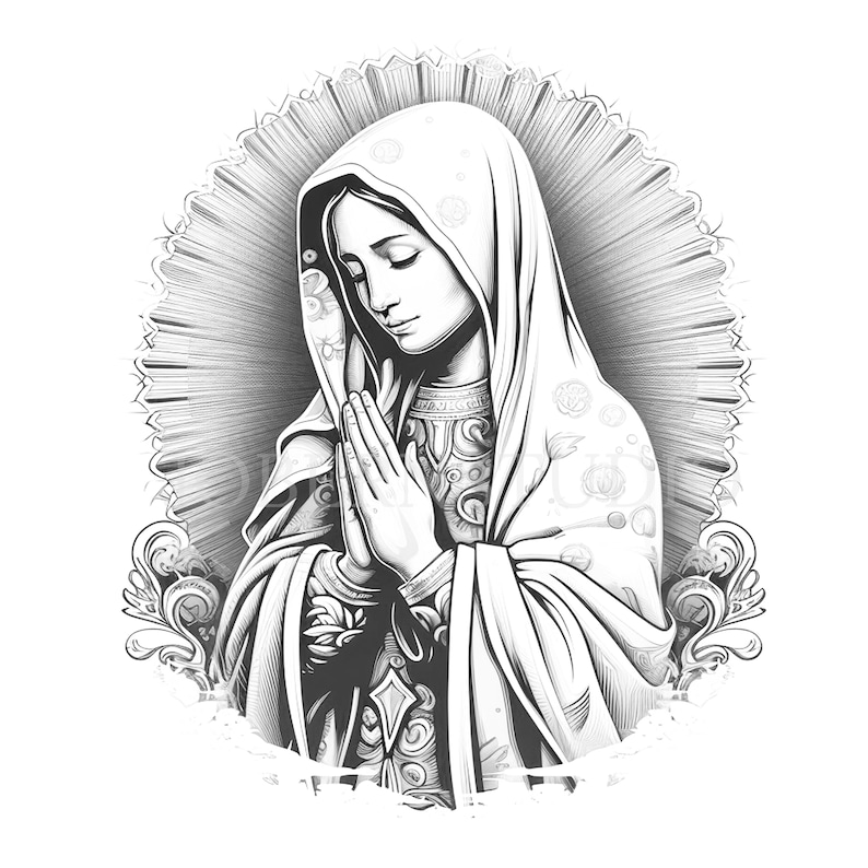 Virgin Mary Clipart,bundle 11 High Quality Png,holy Mary,printable ...