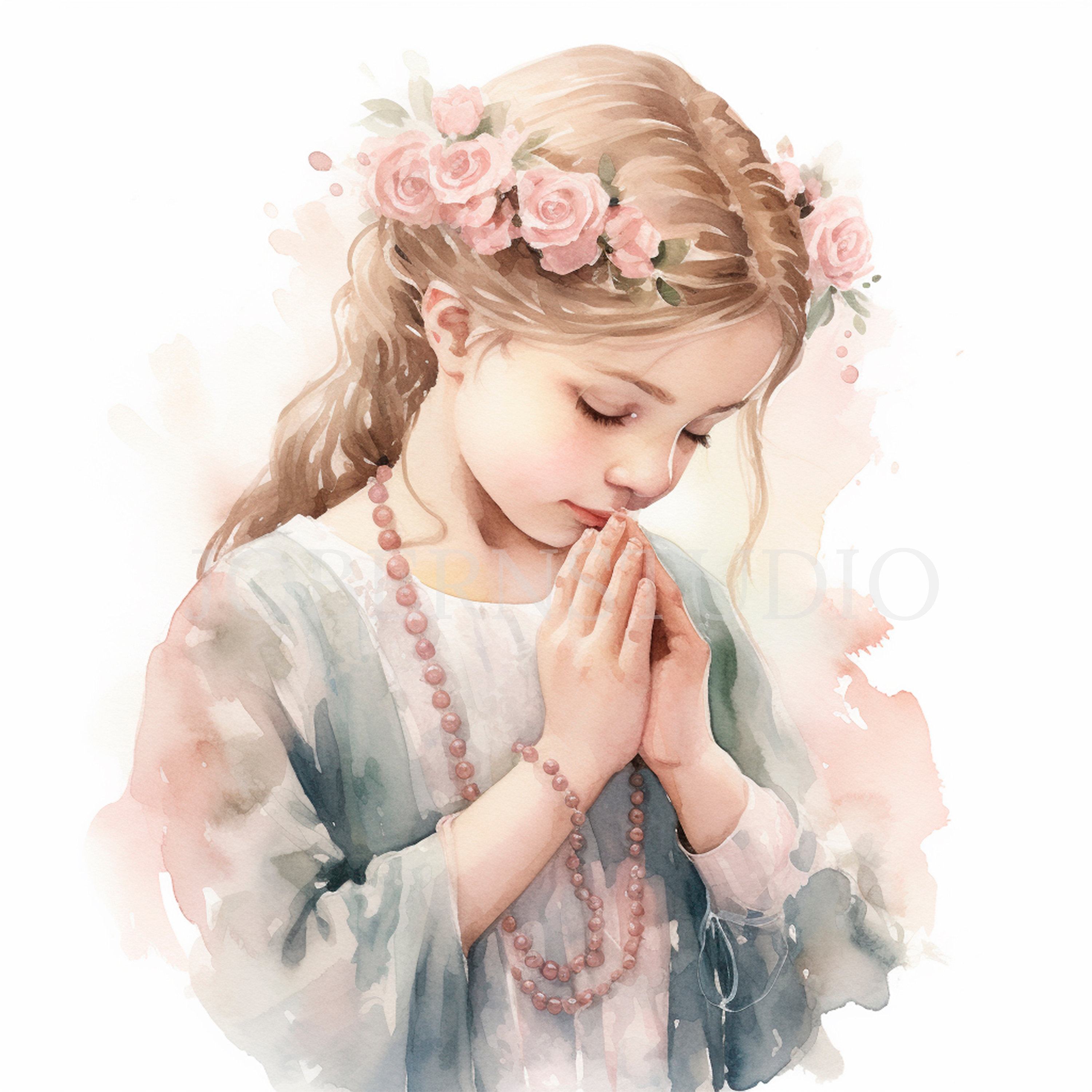 Girl Praying Clipart Png,bundle 15 High Quality Jpg,pray Woman, Digital ...