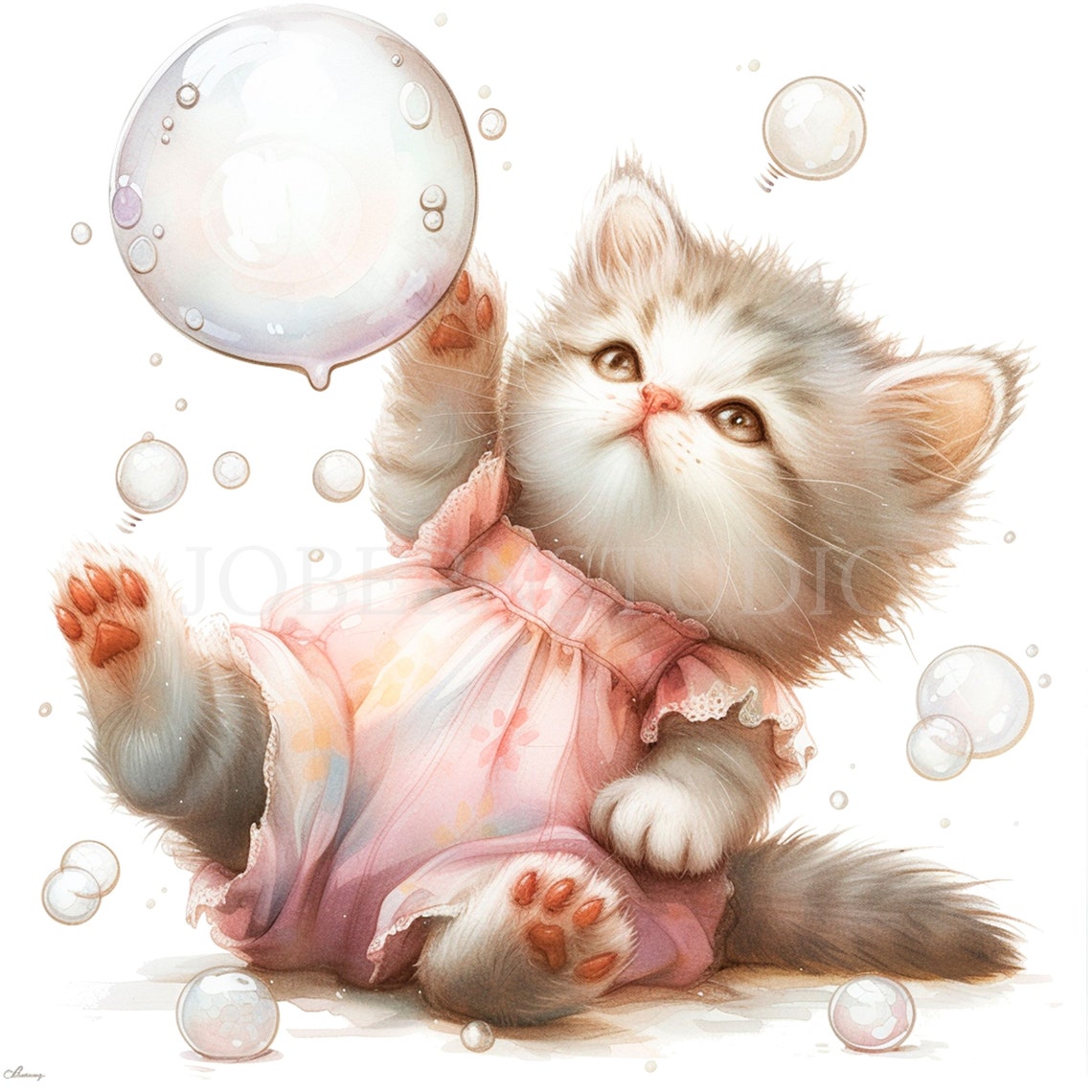 Crazy Cats Clipart PNG Bundle 12 High Quality Jpg,funny Cats Bubbles ...