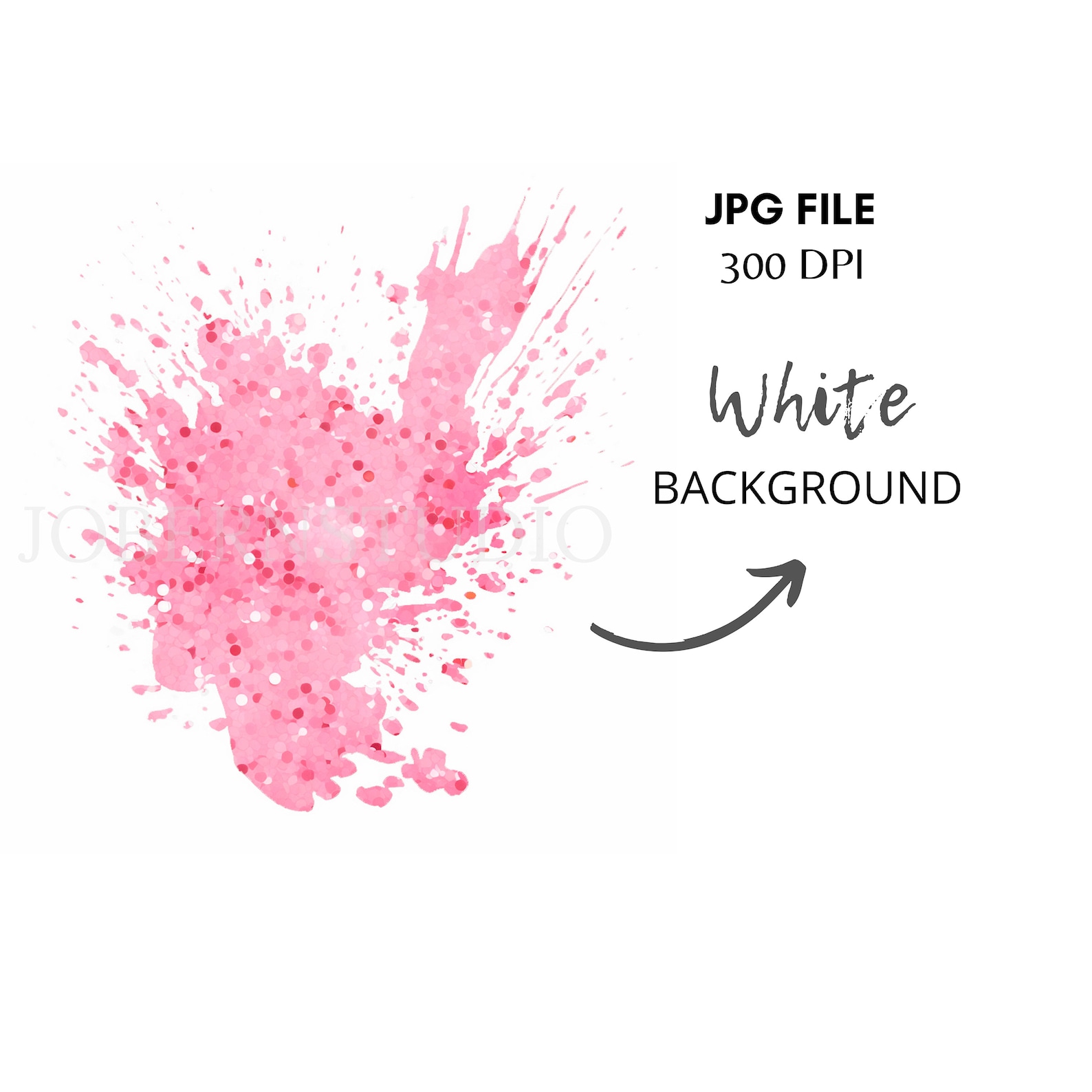 Pink Glitter Color Splash Clipart Png,bundle 15 High Quality Jpg ...