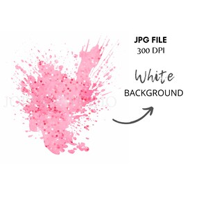 Pink Glitter Color Splash Clipart Png,bundle 15 High Quality Jpg ...