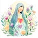 Immaculate Sacred Heart Clipart,bundle 15 High Quality,holy Mary ...