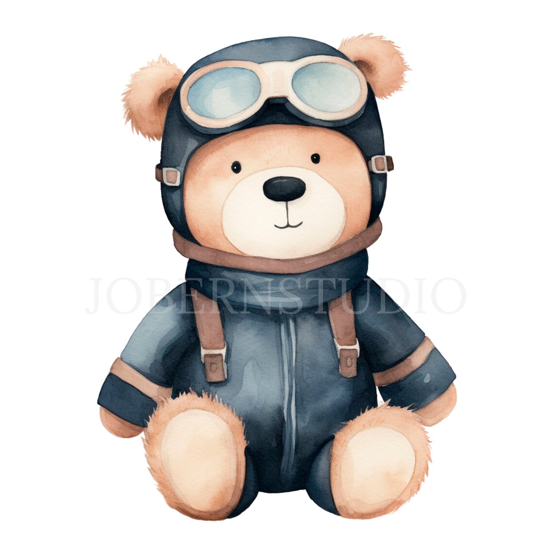 Teddy Bear Aviator Clipart PNG Bundle 15 High Quality - Etsy