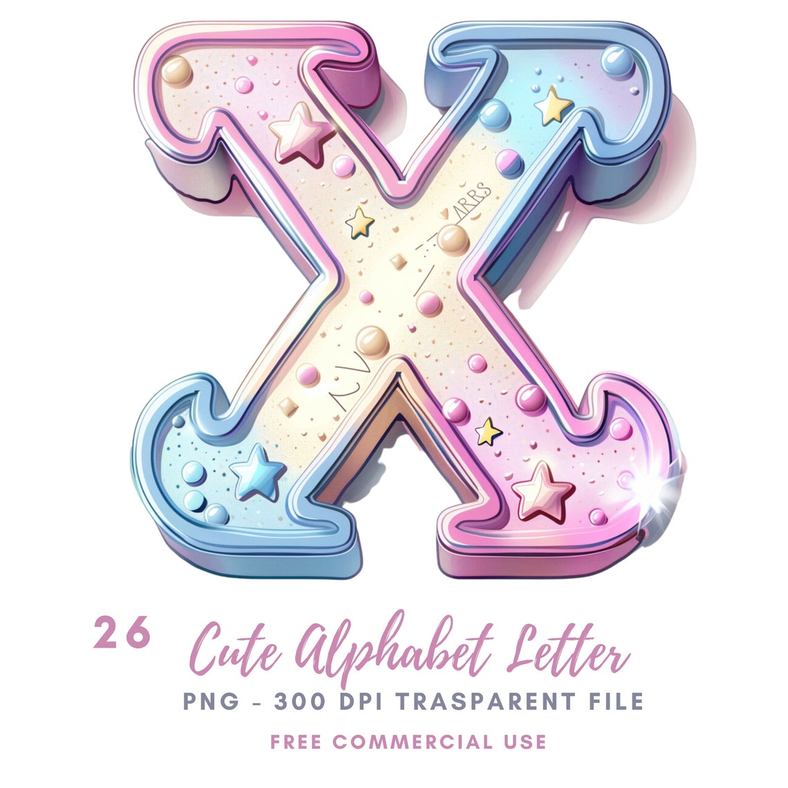 Cute Alphabet Letter Clipart Bundle 26 High Quality Png,watercolor Baby ...