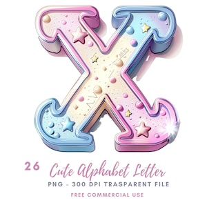 Cute Alphabet Letter Clipart Bundle 26 High Quality Png,watercolor Baby ...