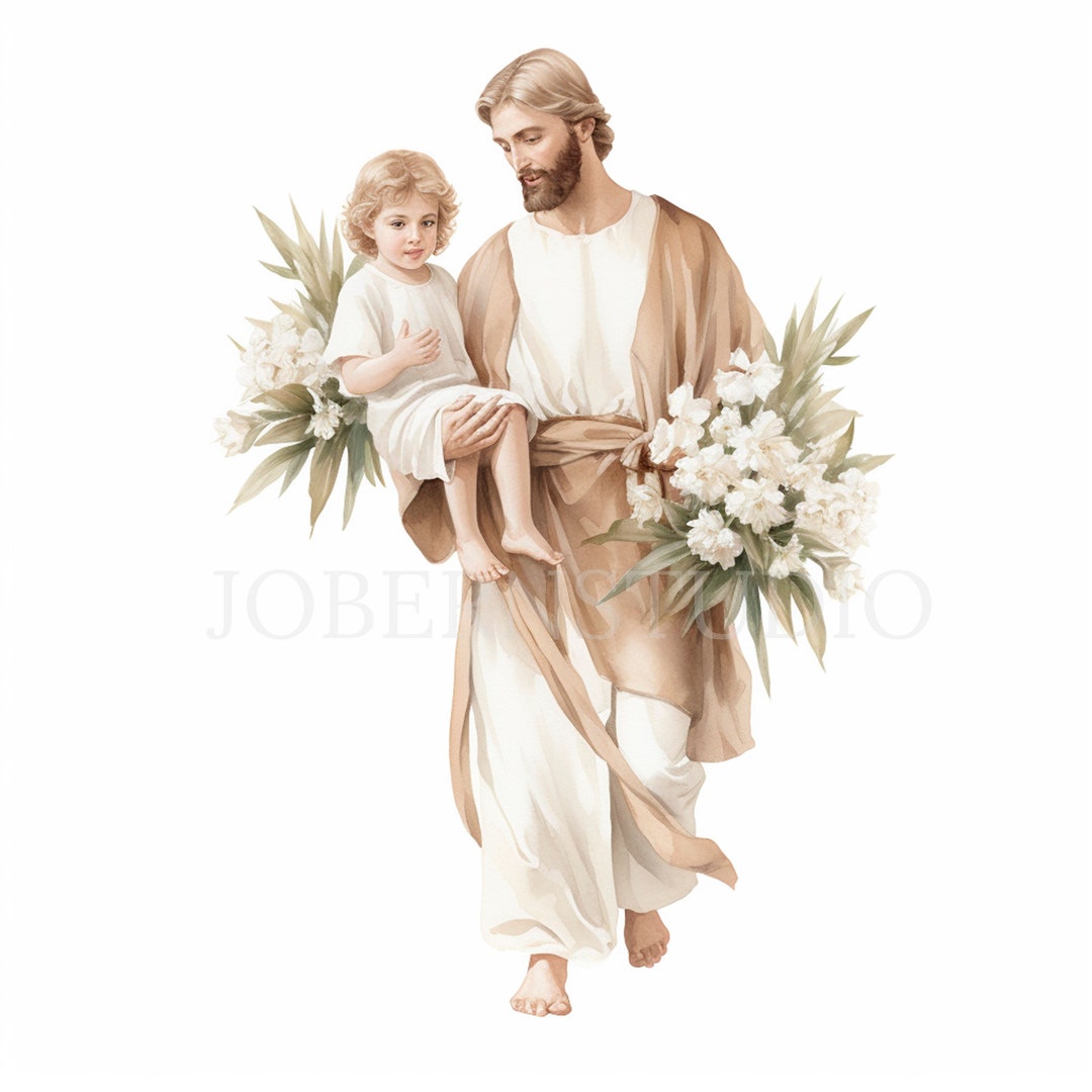 Saint Joseph Clipart Bundle 15 High Quality PNG, Saint Joseph With ...