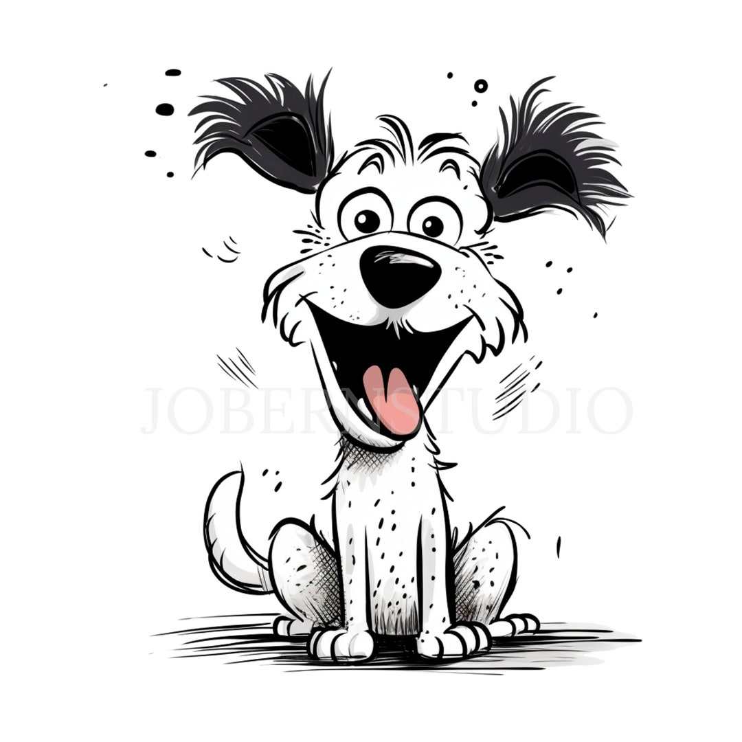 Crazy Dog Clipart PNG Bundle 15 High Quality Jpg,funny Grumpy Dogs ...