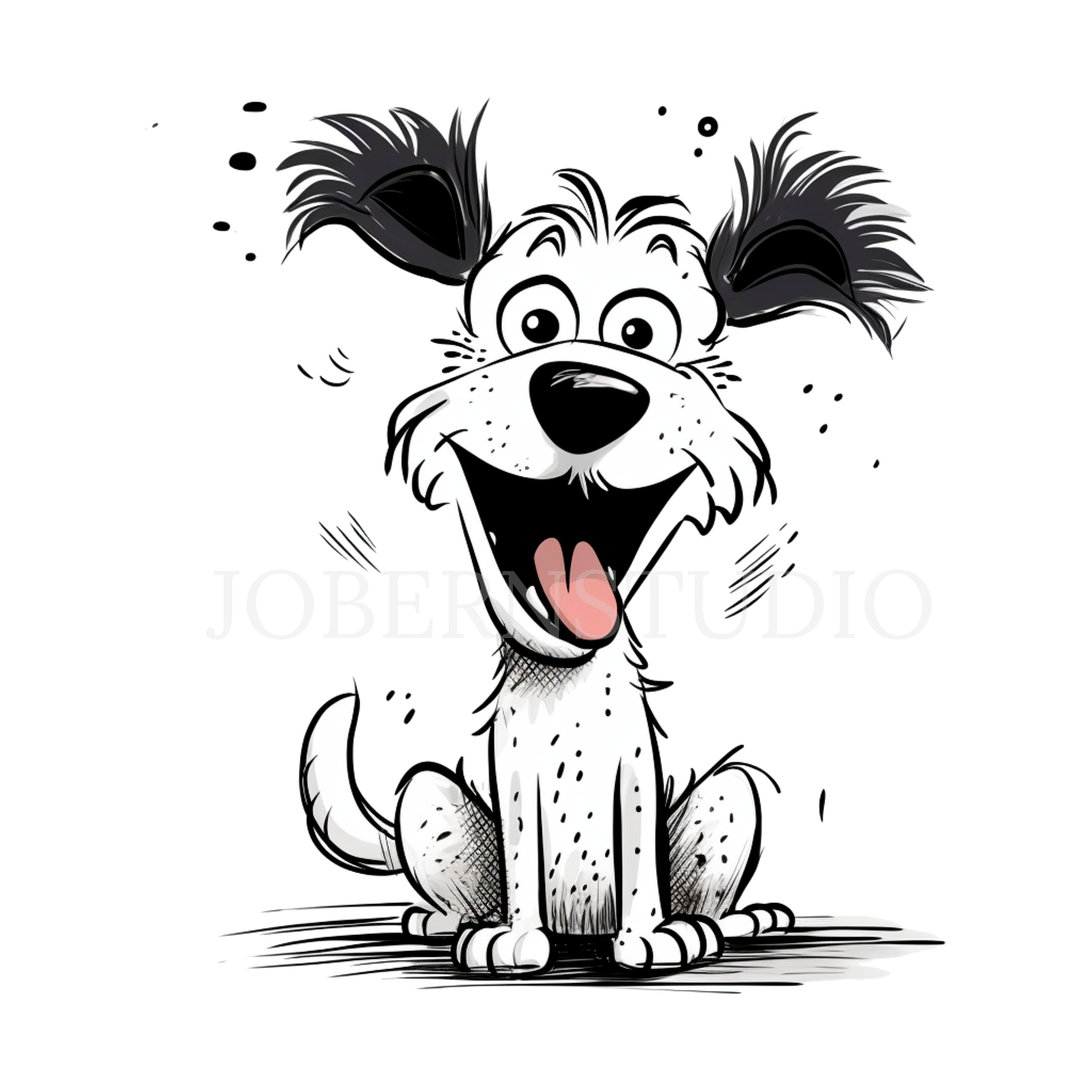 Crazy Dog Clipart PNG Bundle 15 High Quality Jpg,funny Grumpy Dogs ...